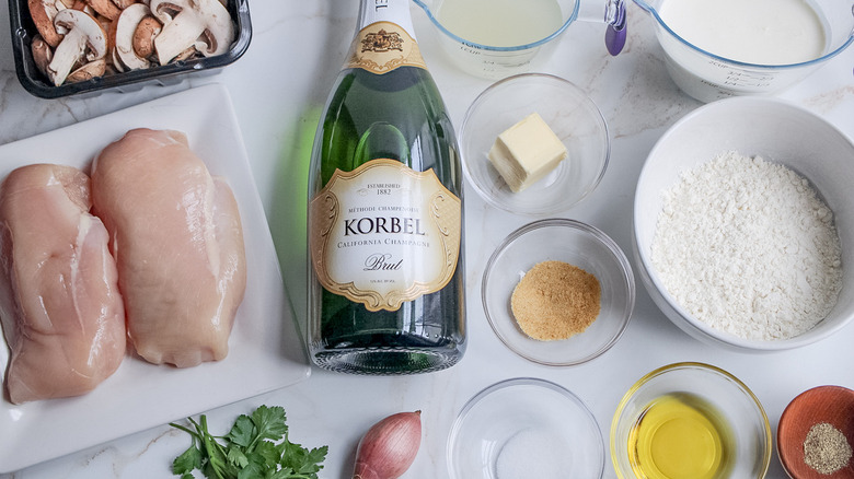Champagne chicken recipe