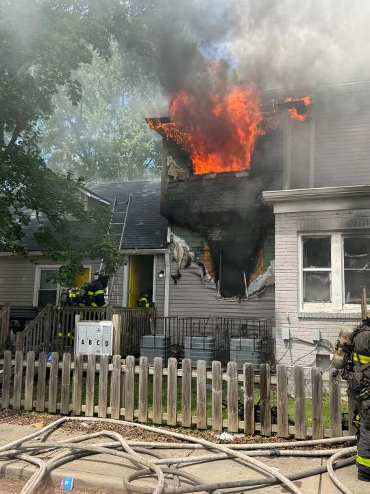 6 adults, 5 children displaced, 1 firefighter hurt after fire on near ...
