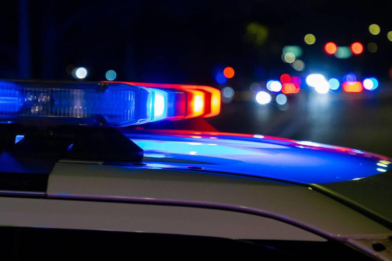 Suspect on the run after crashing into building