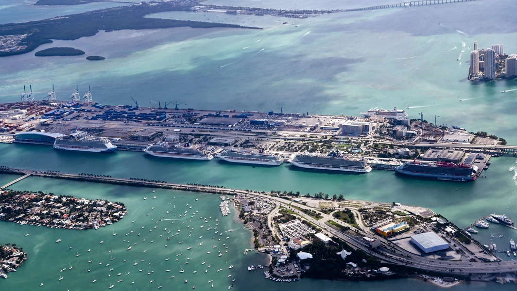 16 major US cruise departure ports