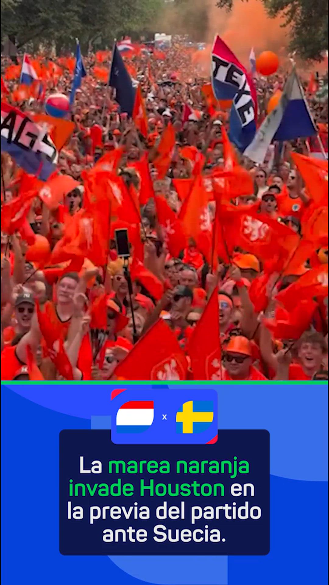 A marea naranja invade Houston: aficionados de Holanda lo dan todo ...