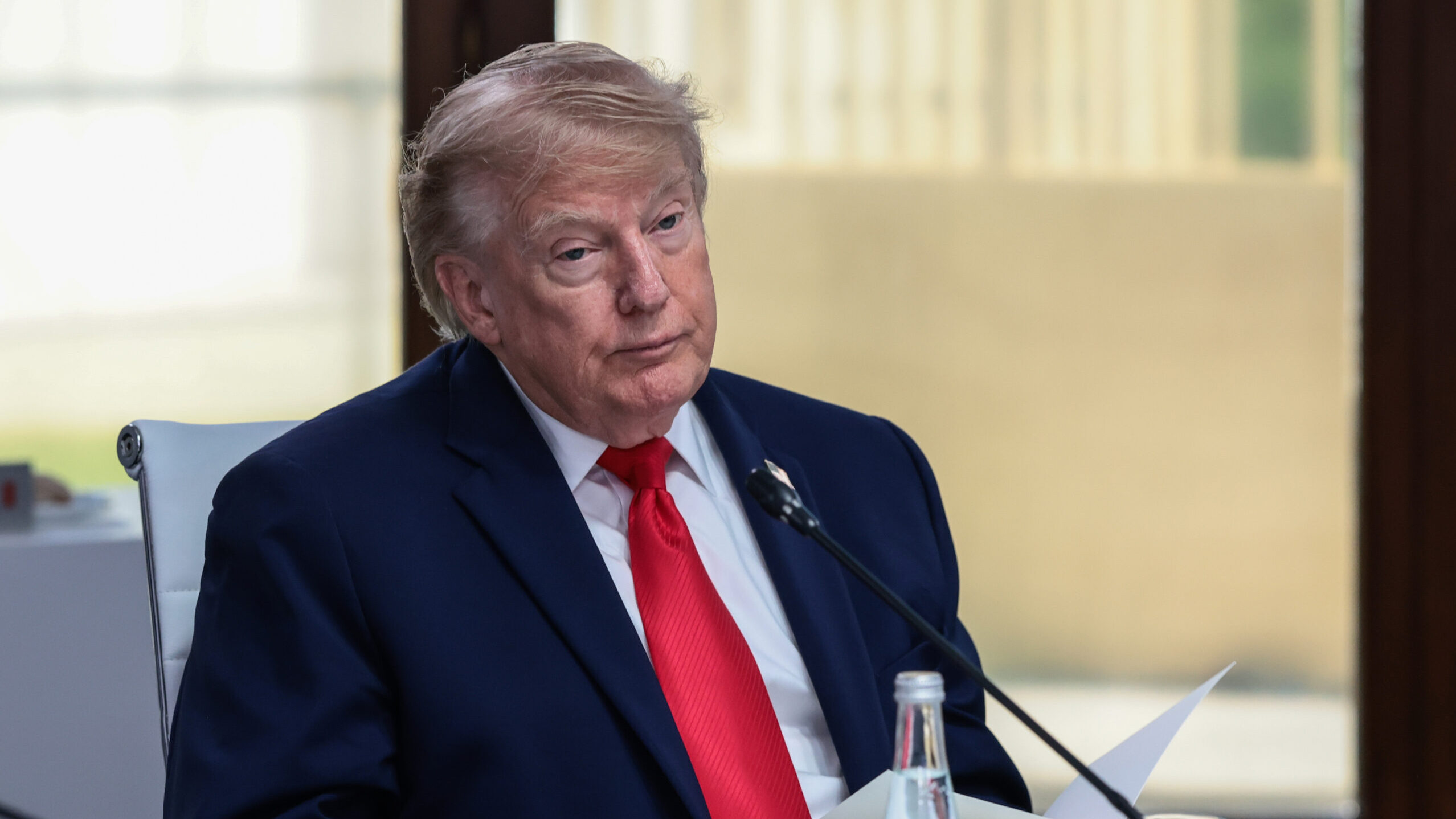 Donald Trump became the internet’s latest ‘standing alone’ meme at the G7