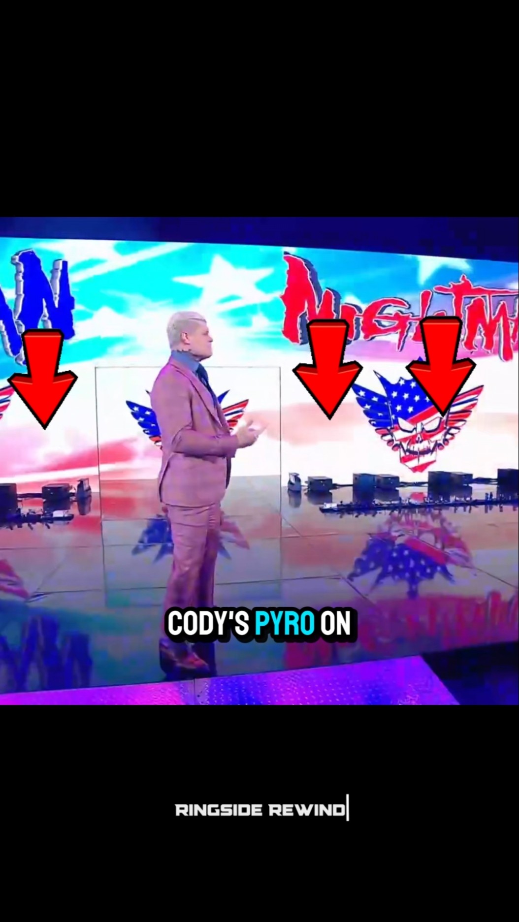 What happened to Cody's PYRO on RAW?