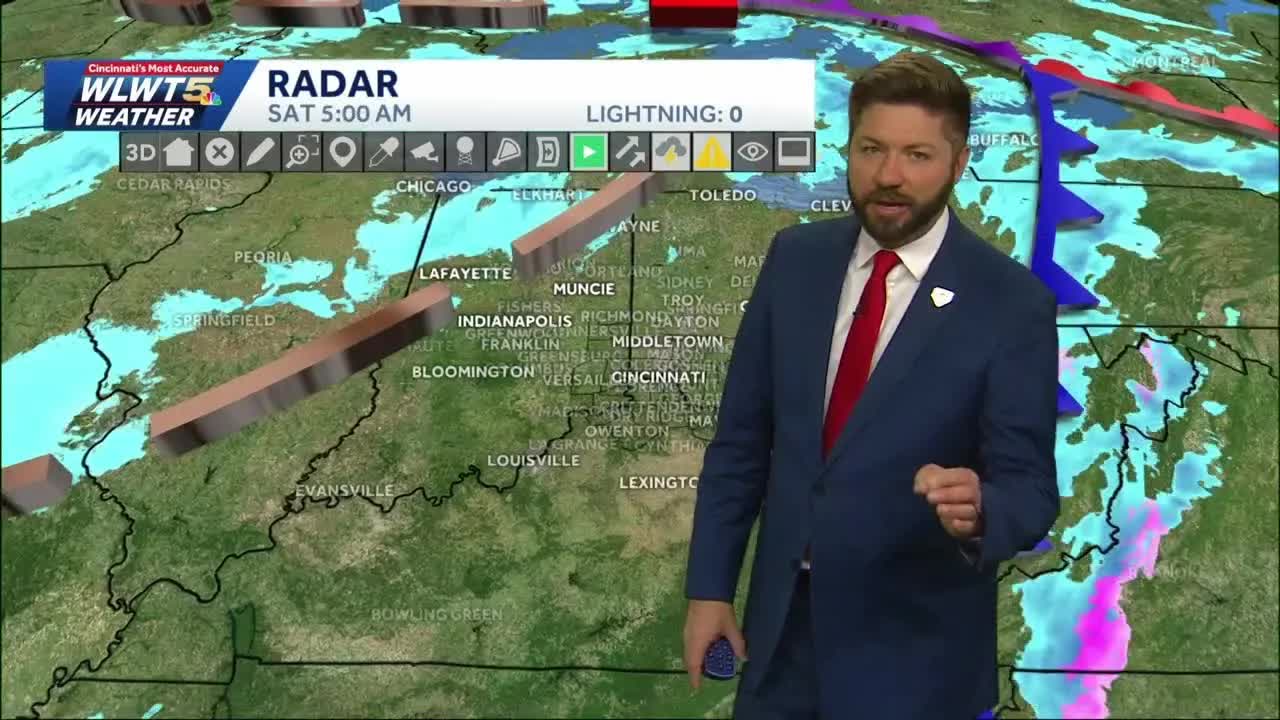 Spotty snow today before frigid air hits Cincinnati