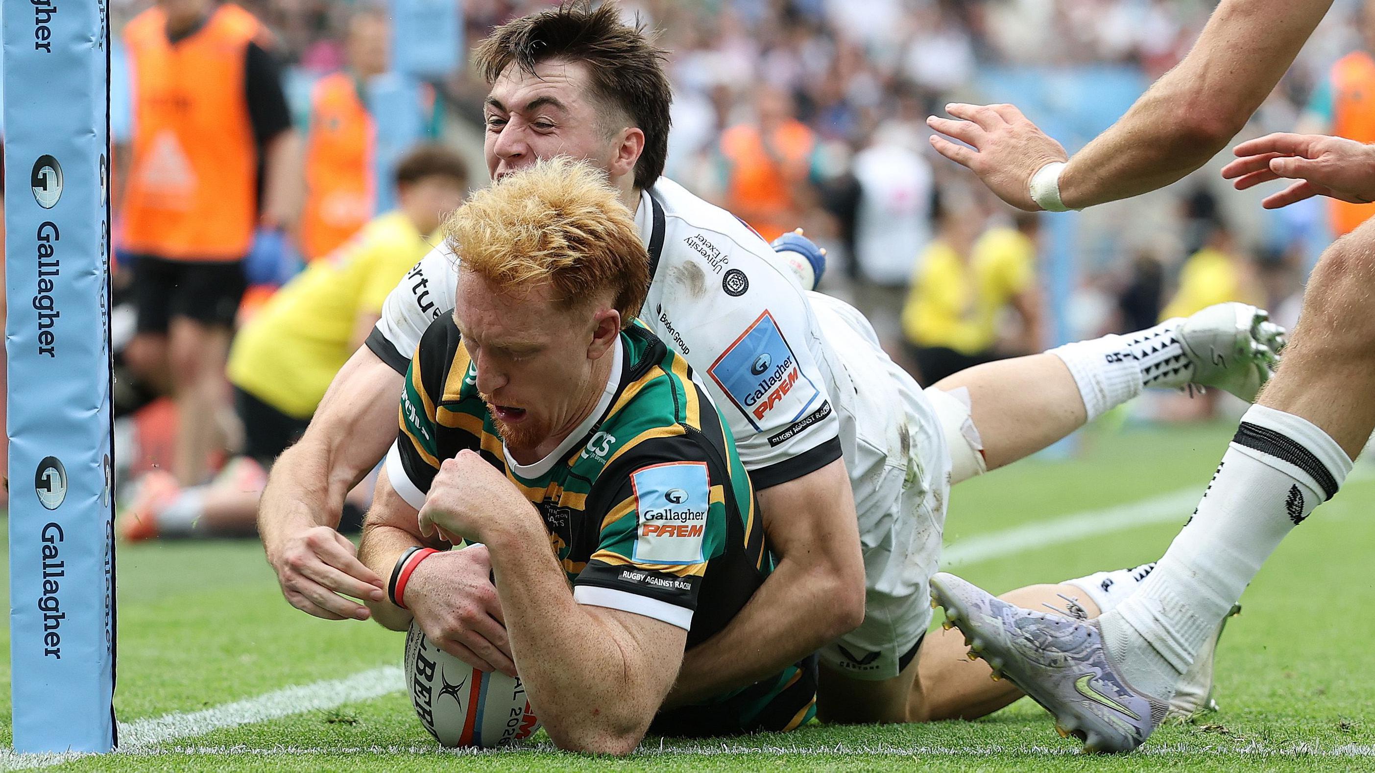 Northampton beat Exeter to win Prem Rugby title