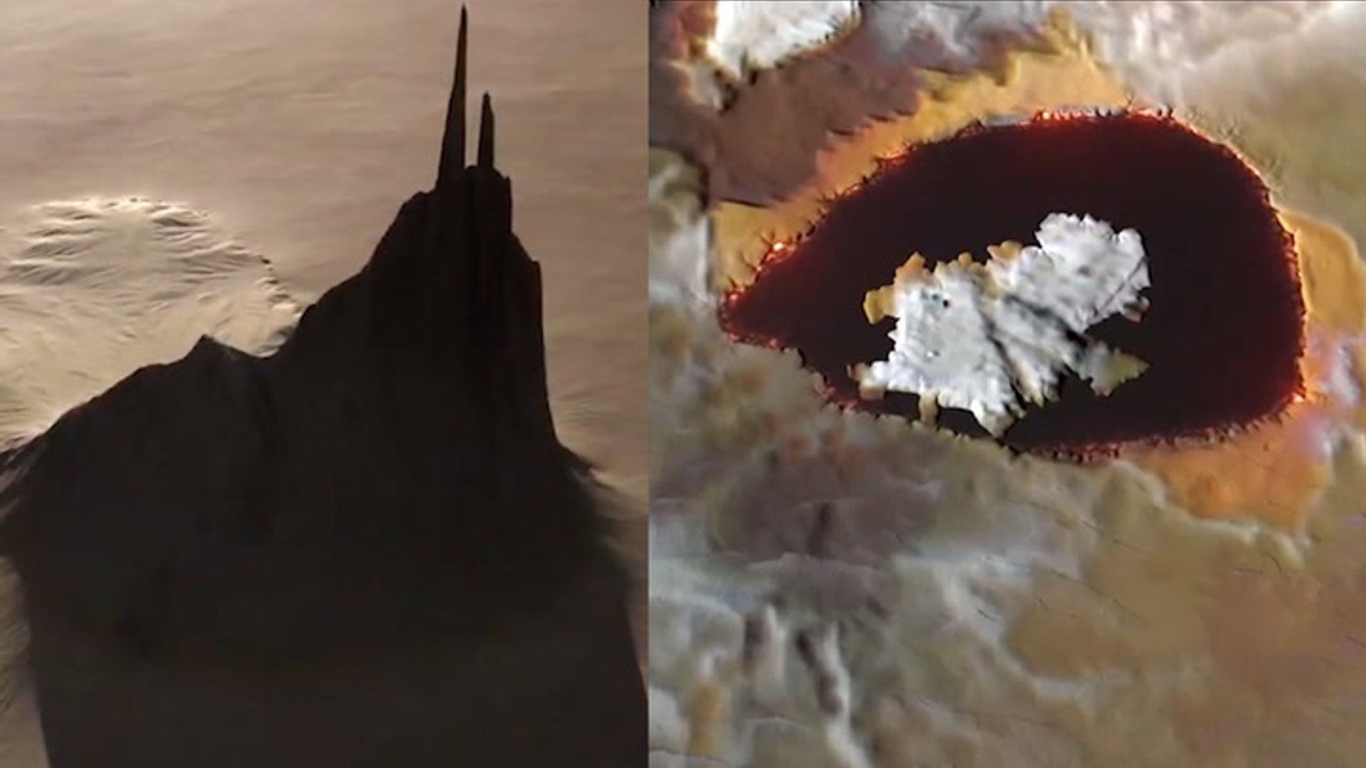 Animation From Spacecraft Data: Fly Over A Mountain And Lava Lake On ...