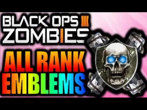 Call of Duty Black Ops 3 zombies all rank levels & prestige emblems ...