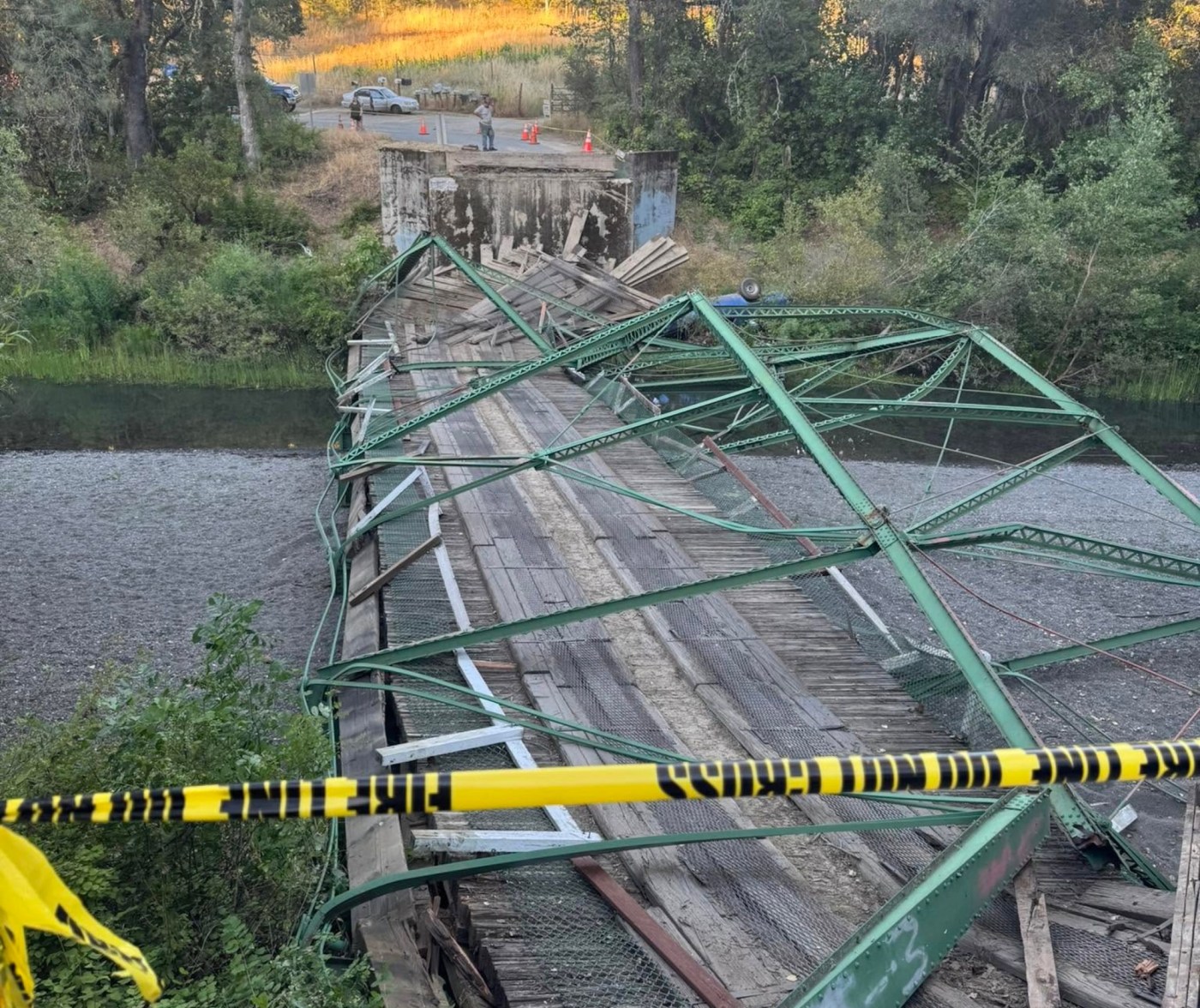 Collapsed bridge will take years to replace, Mendocino County officials ...