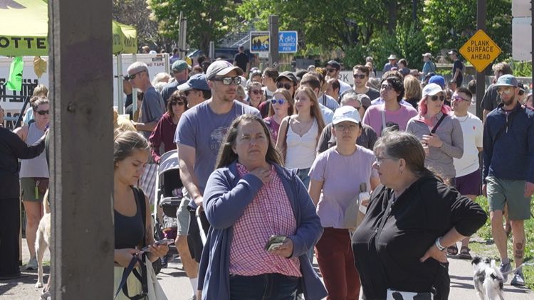 Stone Arch Bridge Festival continues despite storm damage to artist tents