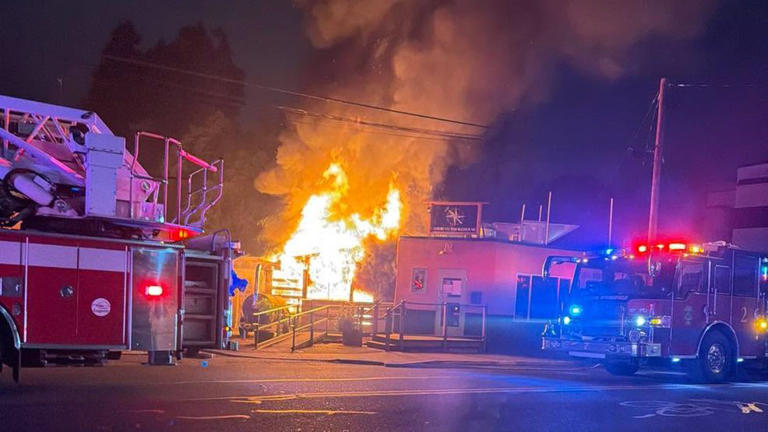 Fire crews respond to 2:30 a.m. blaze at Whiteaker business