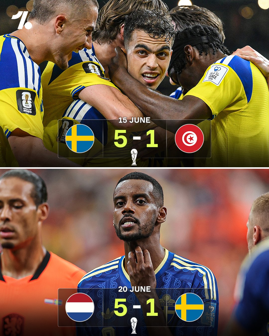 🚨 World Cup: Netherlands thrash Sweden, six goals, two braces!
