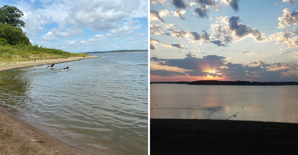 You have to see the strange freshwater tides at this Iowa beach