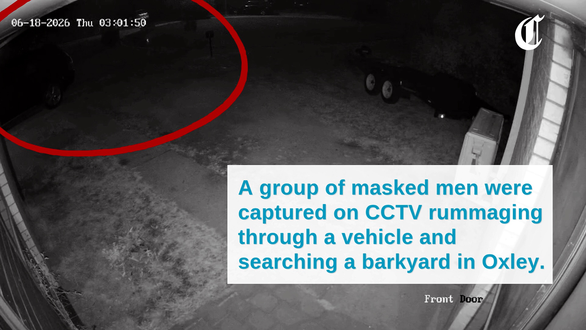 Armed gang captured trespassing, rummaging through cars