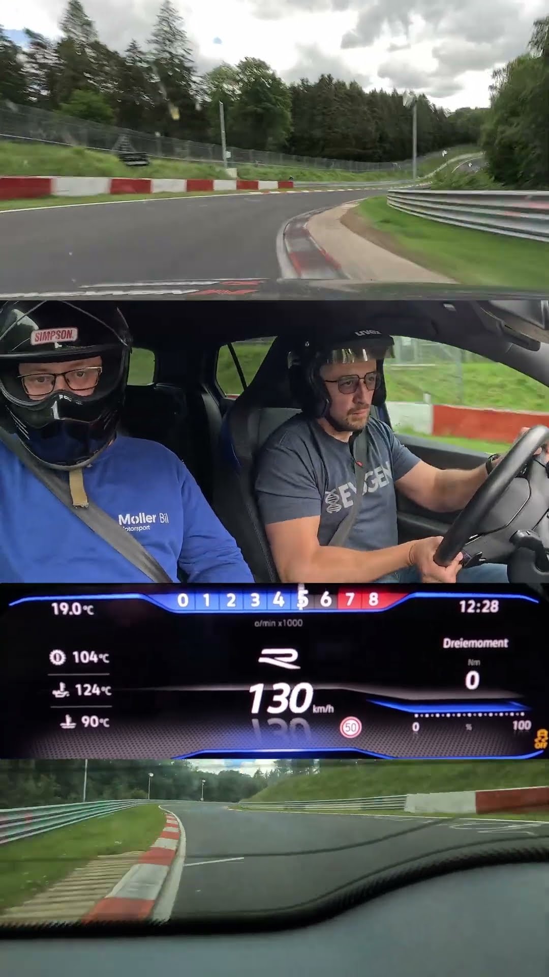 This VW Golf 8 R tried to burn me on track!