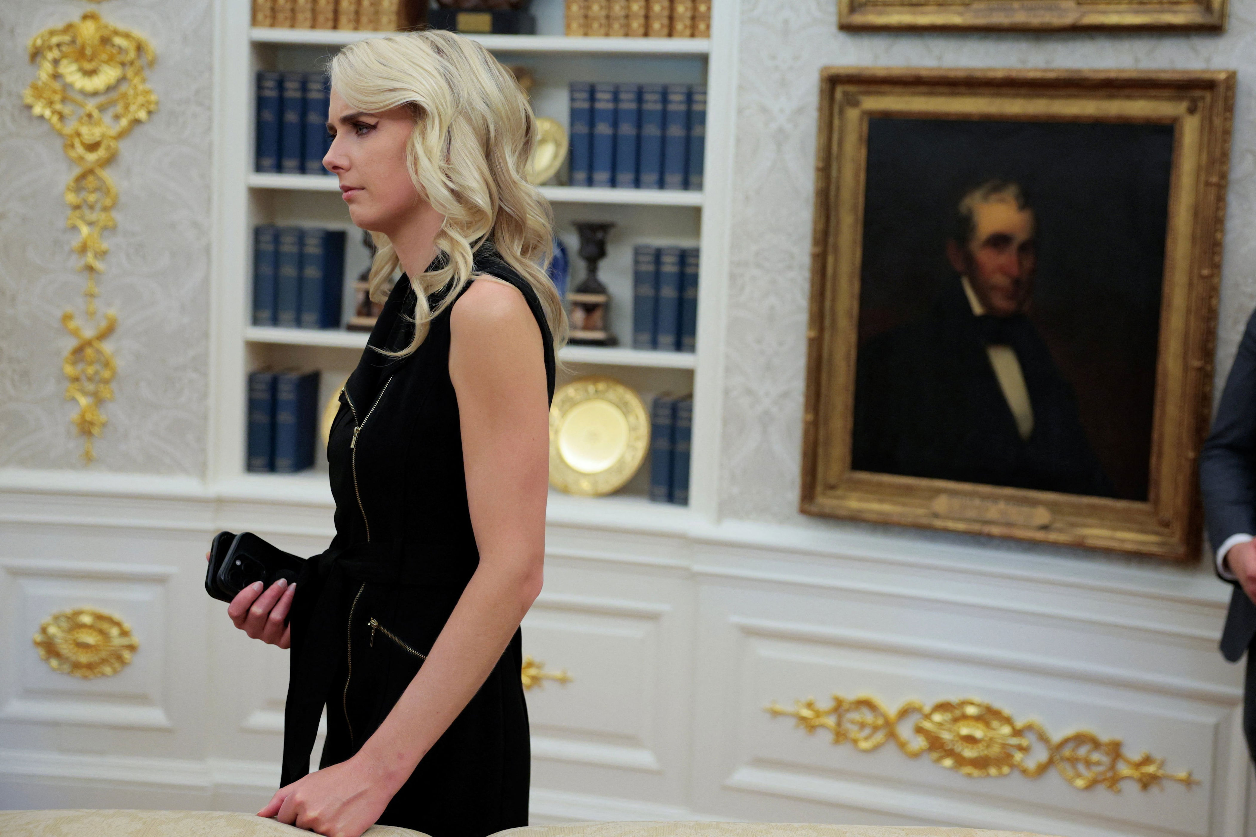 Trump spotted with aide Natalie Harp at his Virginia golf club
