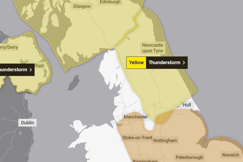 Met Office issues NEW thunderstorm weather warning for today hitting ...