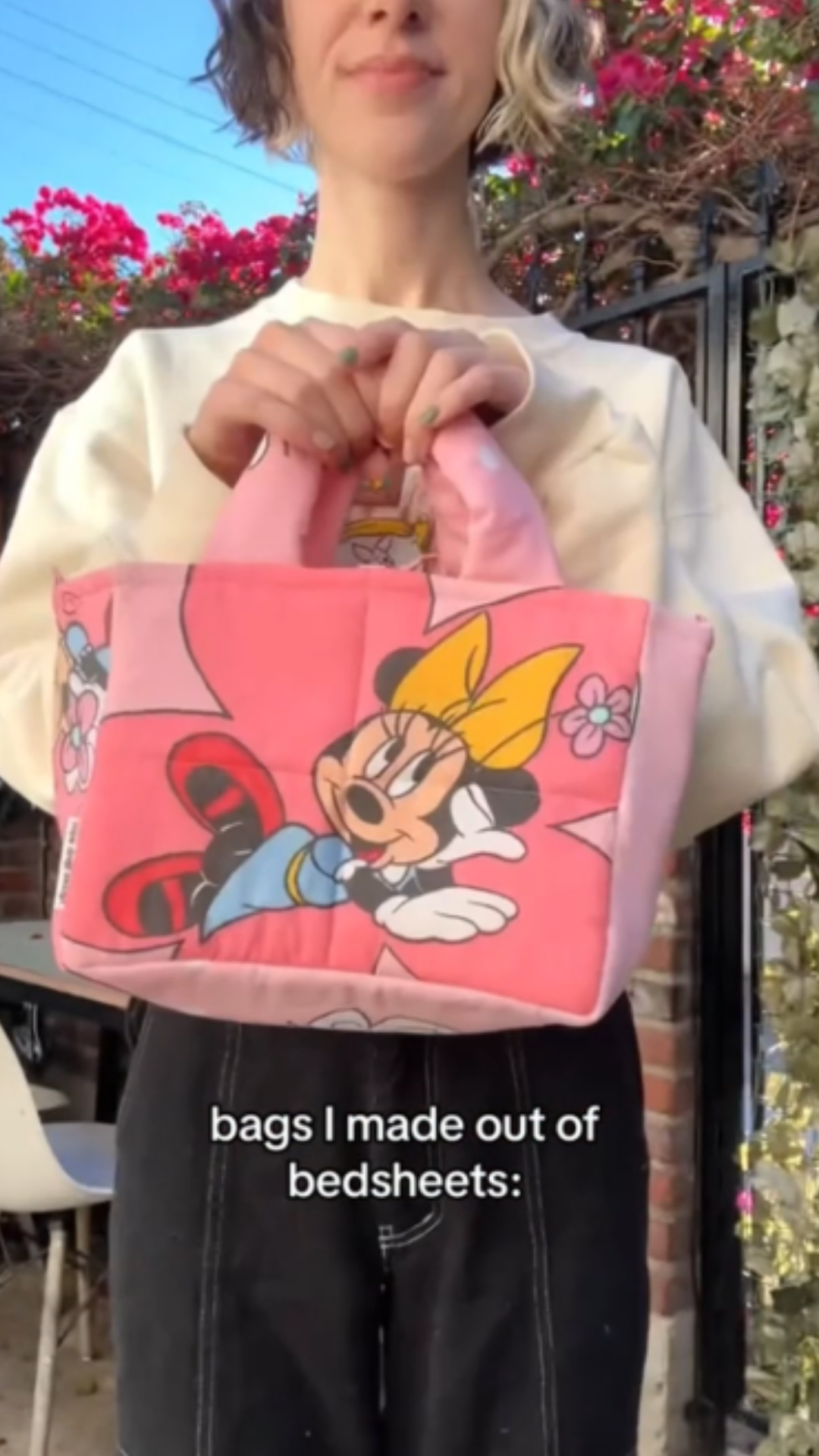 How to upcycle a bedsheet into a bag step by step transformation