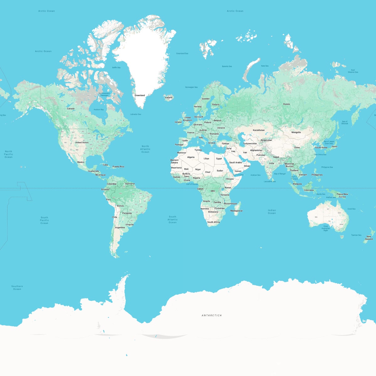 Why Africa looks smaller than it really is on Google Maps