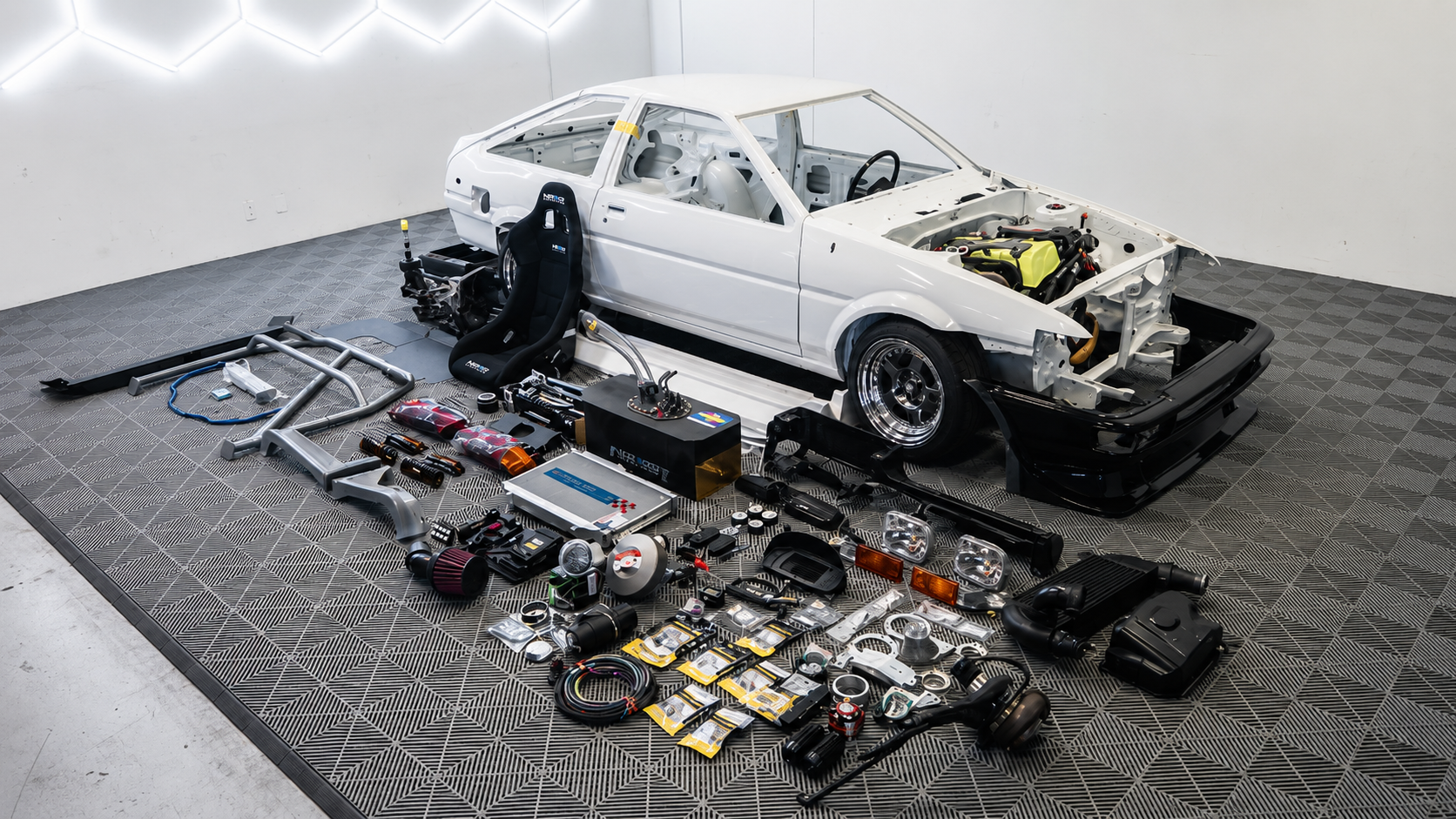 We cut up a brand-new Toyota to build the ultimate drift car