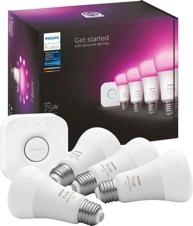 Philips Hue 75W smart light starter kit now only $121