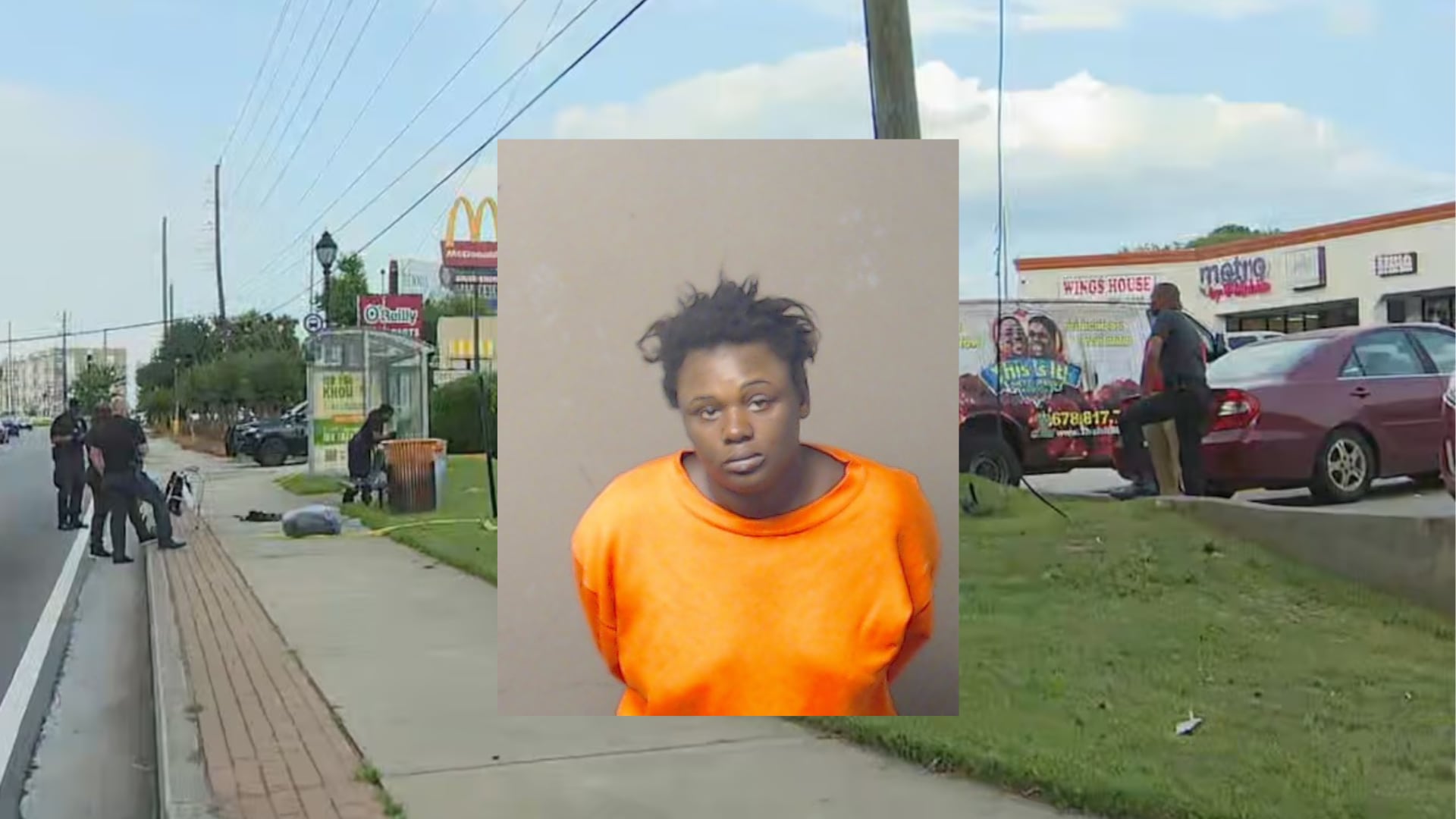 Suspect arrested after woman found shot sitting at MARTA bus stop