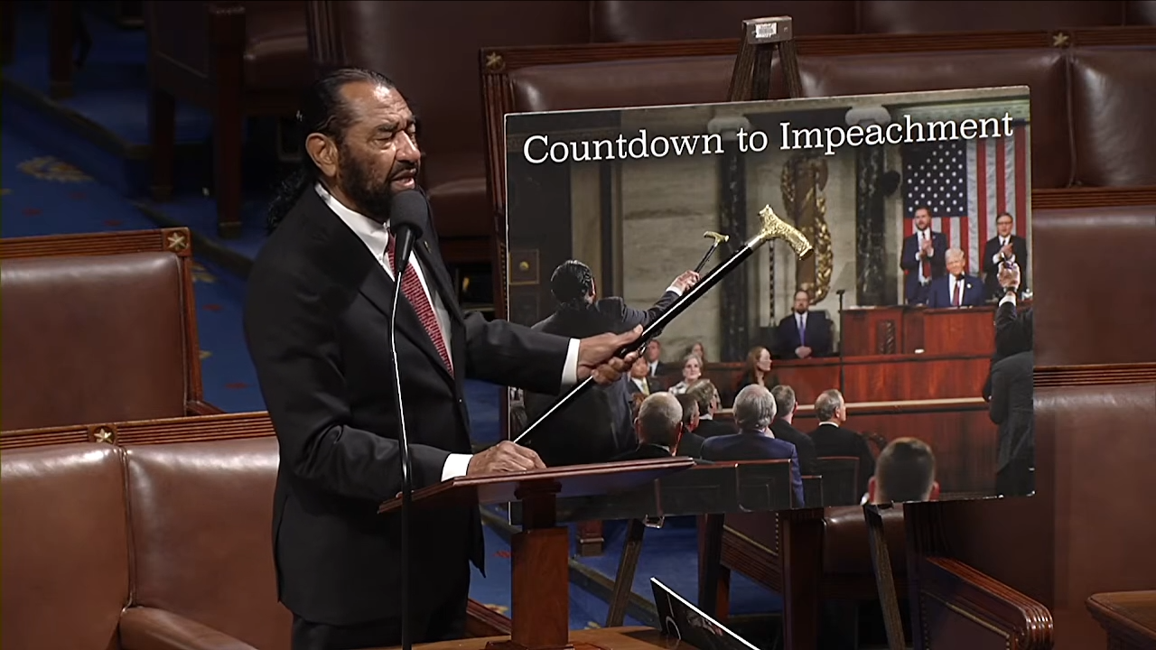 'You should be impeached already': Al Green drops the hammer on Trump ...