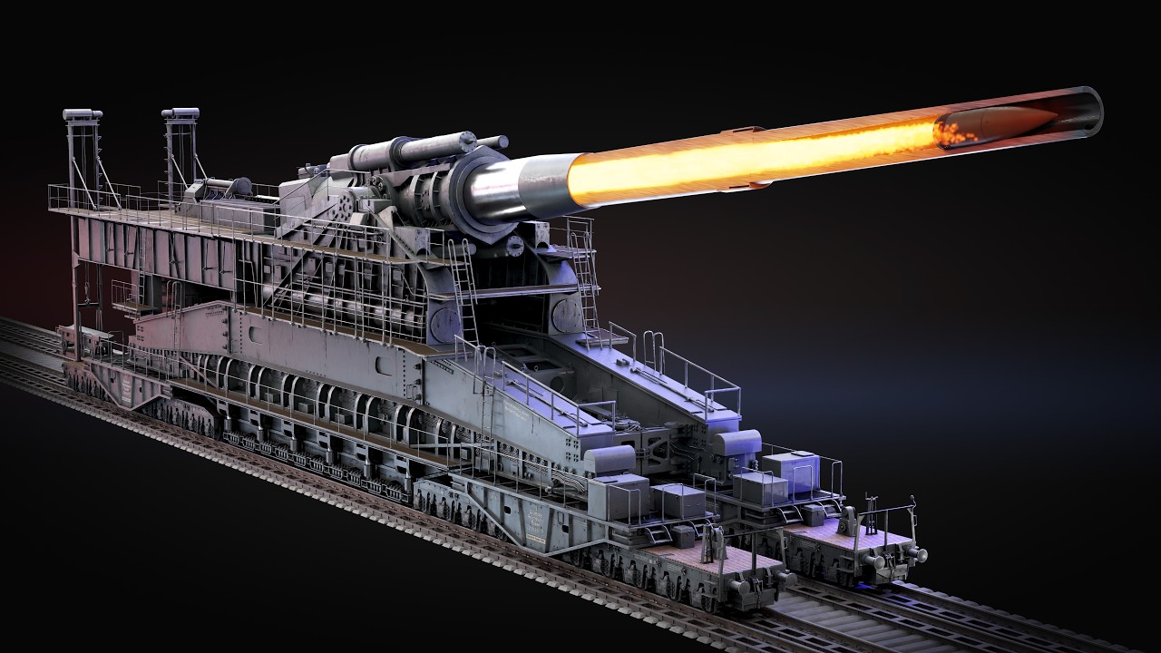 This was the biggest gun in history - and it fired 7-ton shells across ...