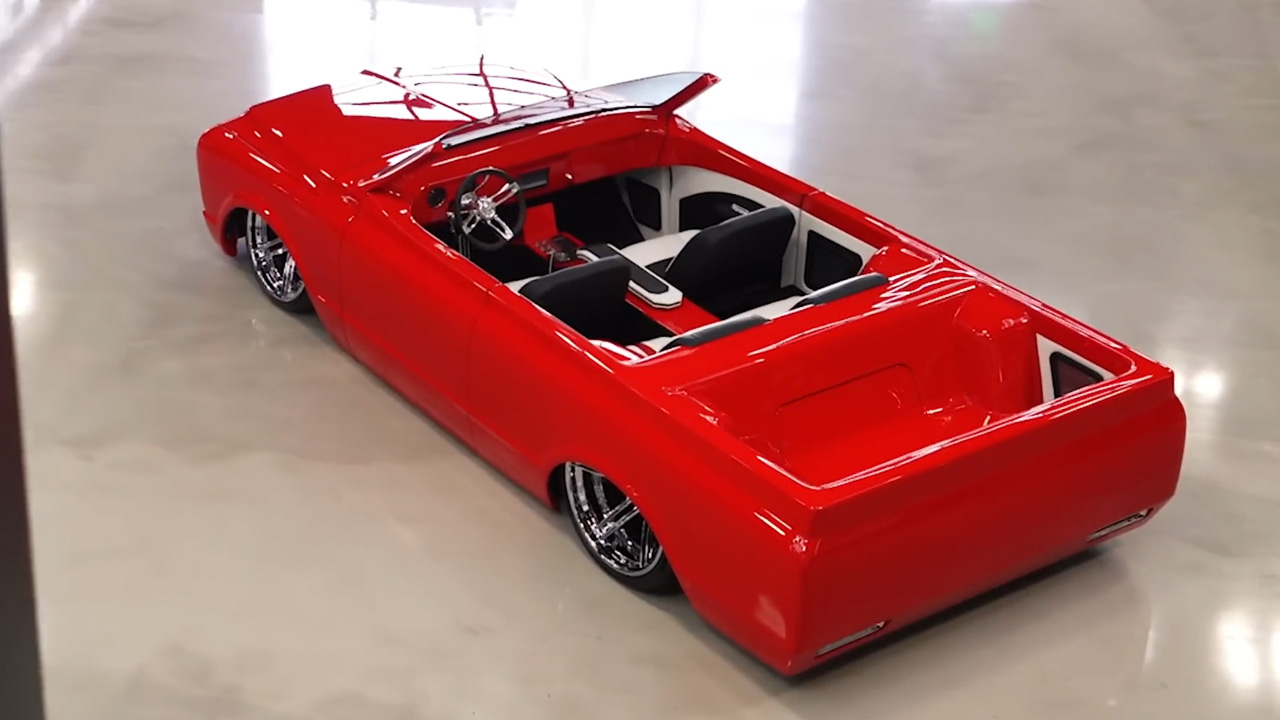 Convertible Chevy Blazer on air suspension with big block V8