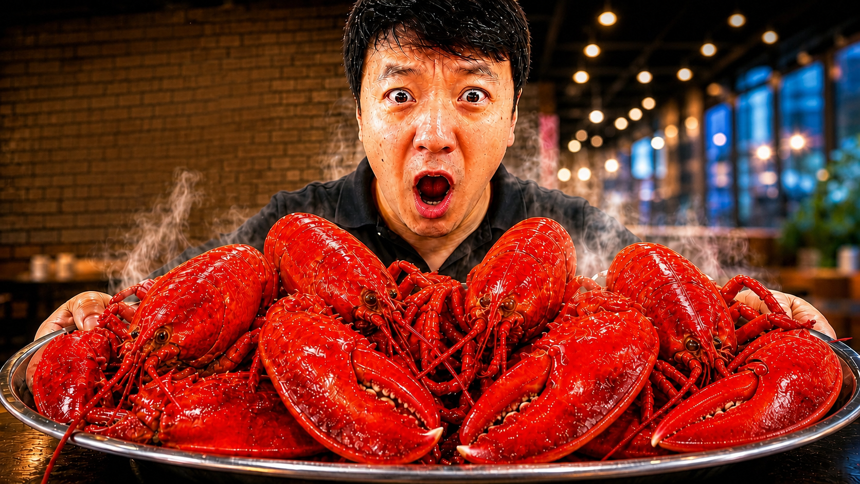 Korea’s famous lobster buffet came with a time limit