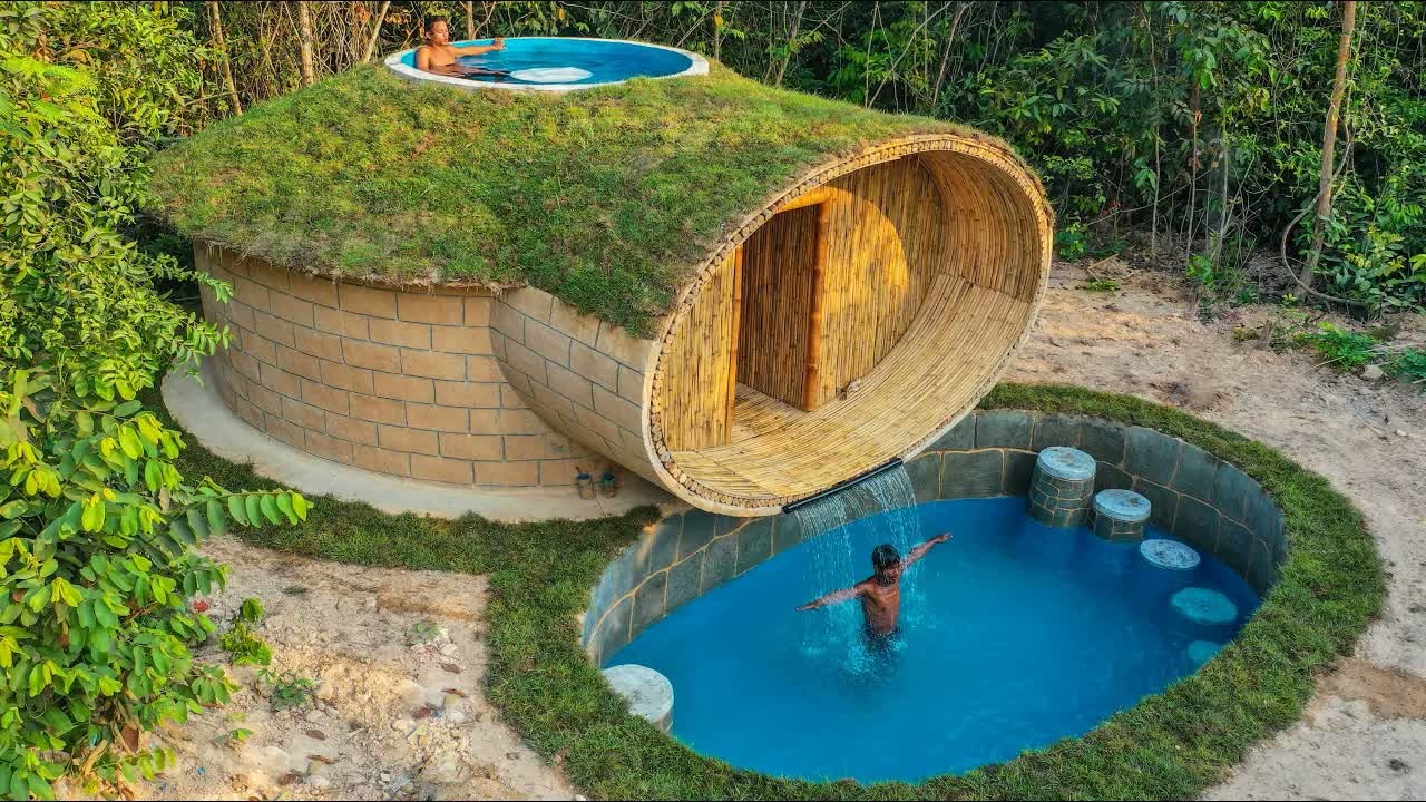 Most people want a backyard pool — he built an entire jungle resort