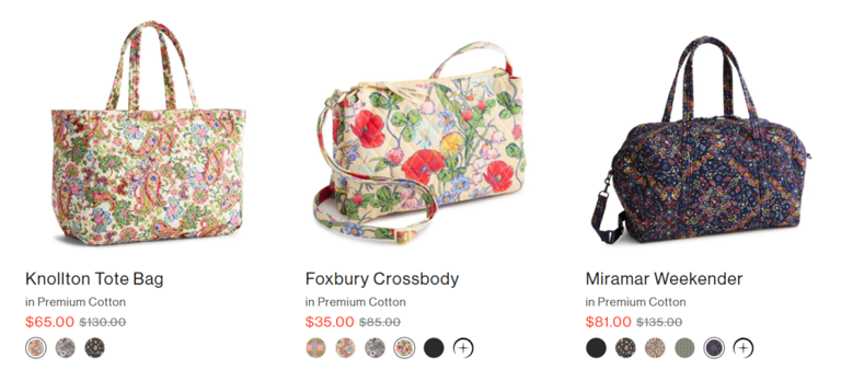 Vera Bradley end of season sale: Save up to 50% on bags, travel gear ...