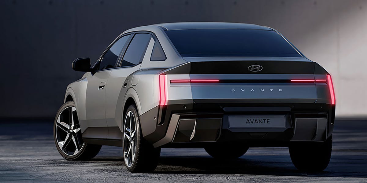 The 2027 Elantra displayed sharp, jagged looks at its launch in South ...