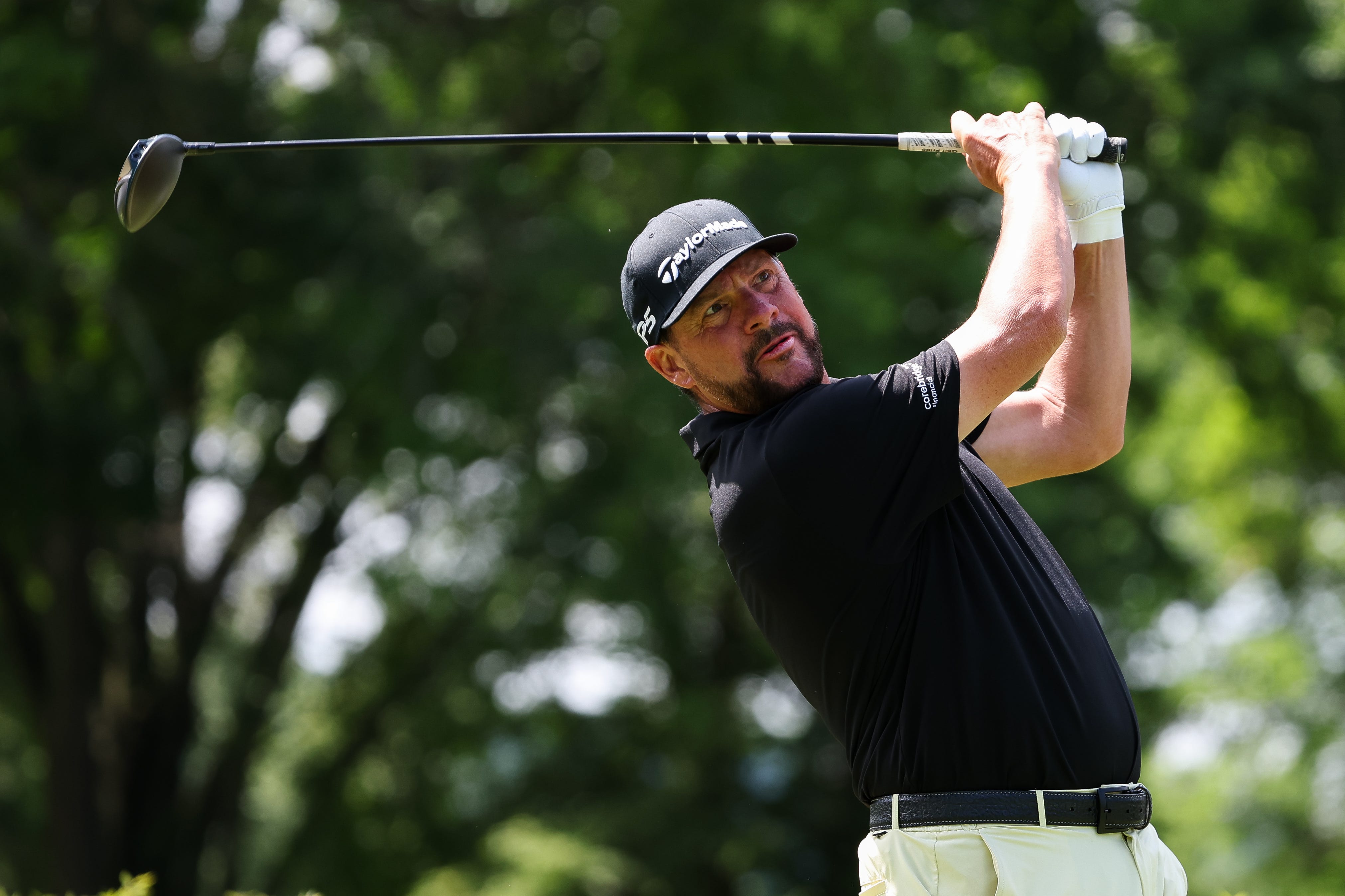 Michael Block debuts jaw-dropping, patriotic haircut at US Senior Open