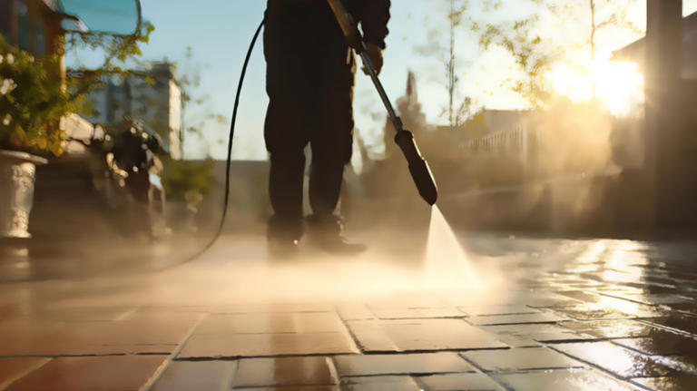 Want to clean your concrete driveway without a pressure washer? This ...