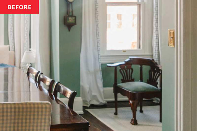This dining room nook was wasted space - now it's a playroom