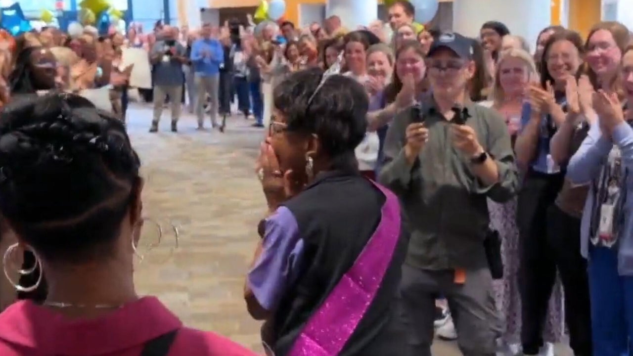 Nurse who went above and beyond gets heartfelt send-off: "You're an angel"