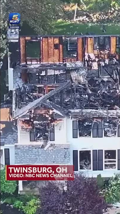 Aerial video: Houses destroyed after gas explosion in Ohio