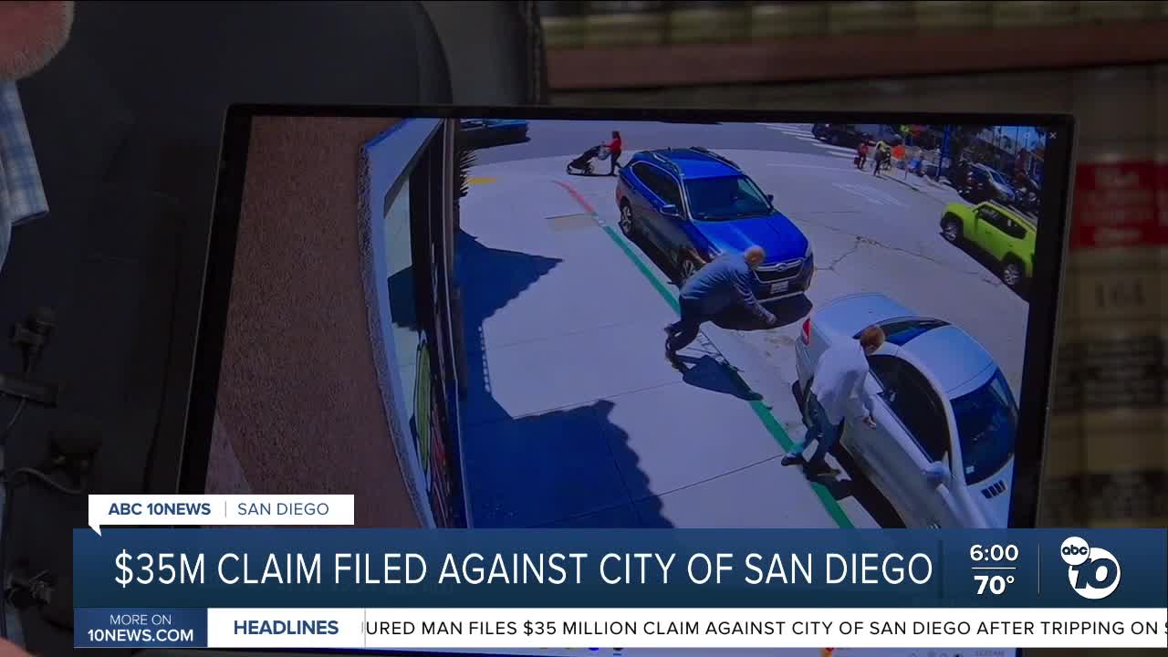 Man files $35M claim against City of San Diego after tripping over ...