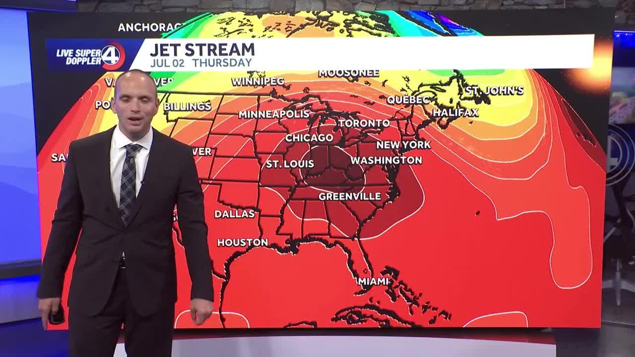 Storm risk and heatwave forecast