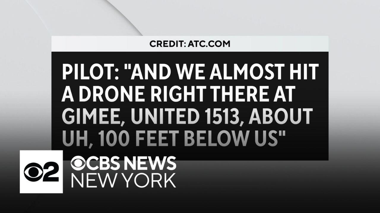 United flight has close call with drone near Newark Airport