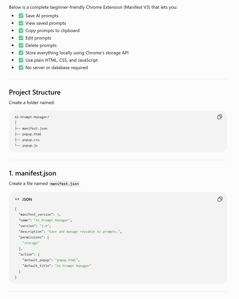 I asked Claude, ChatGPT, and Gemini to build the same browser extension ...
