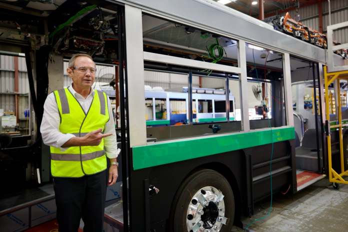 Australia's first electric bendy bus is here, built in Perth