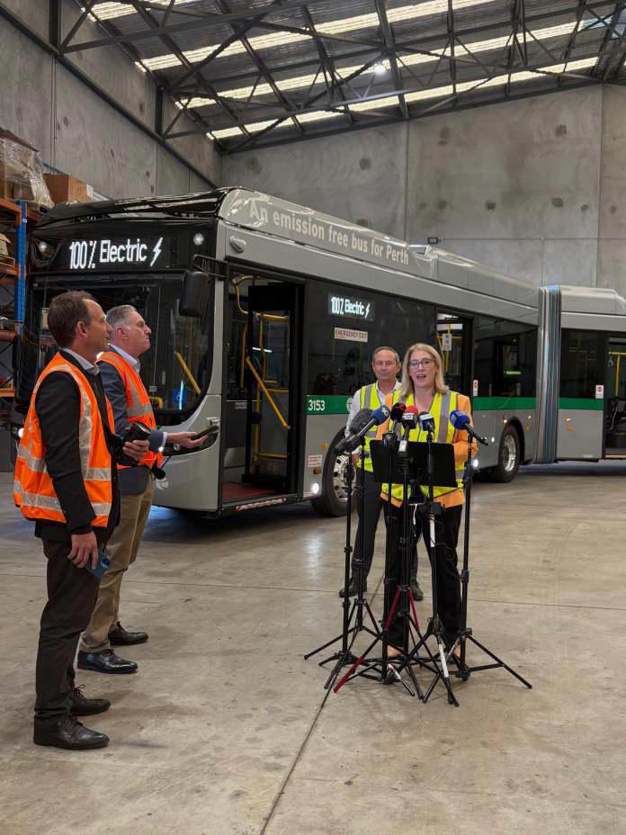 Australia's first electric bendy bus is here, built in Perth