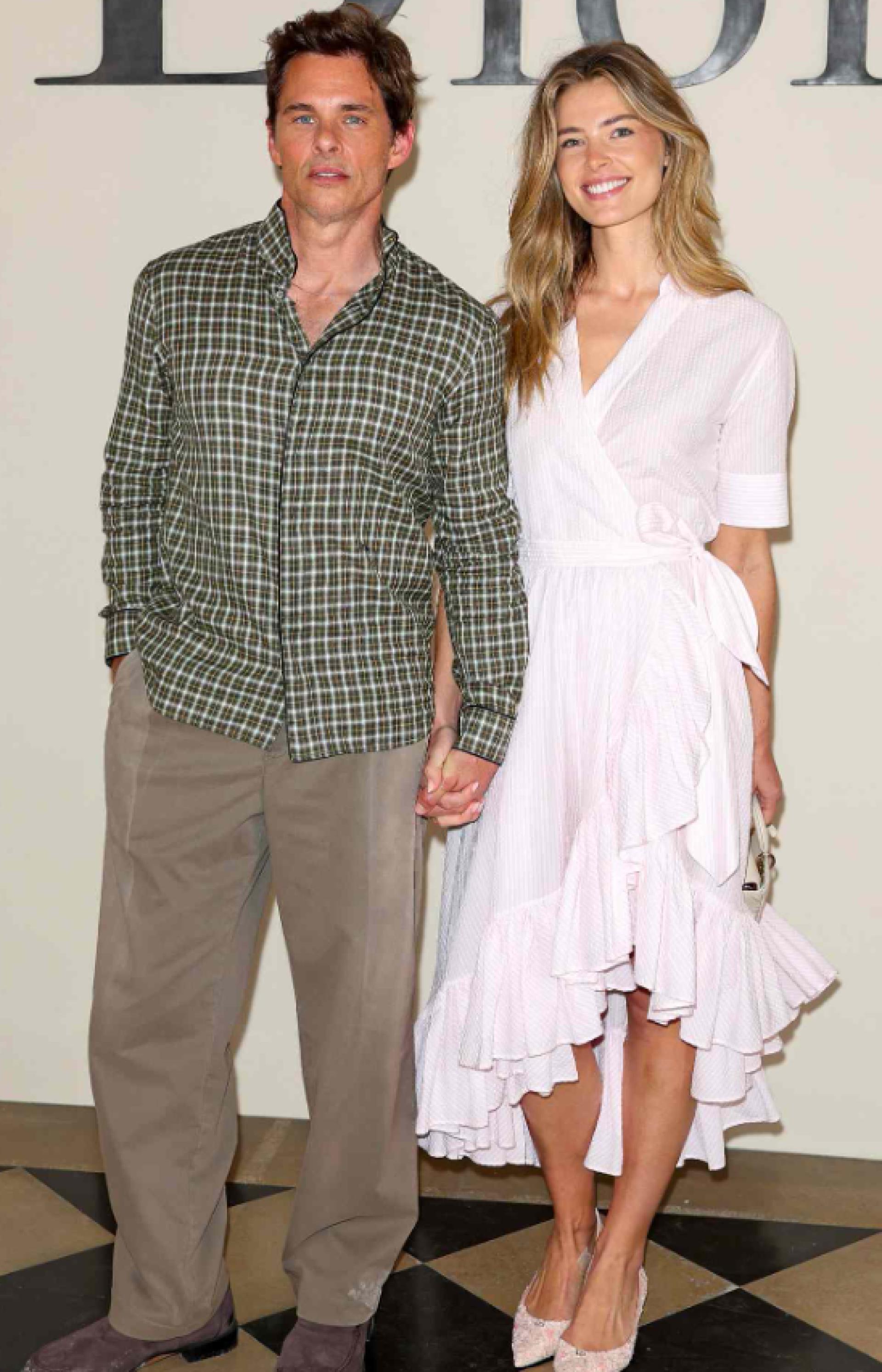James Marsden and girlfriend Frederique Brons turn heads at Paris ...