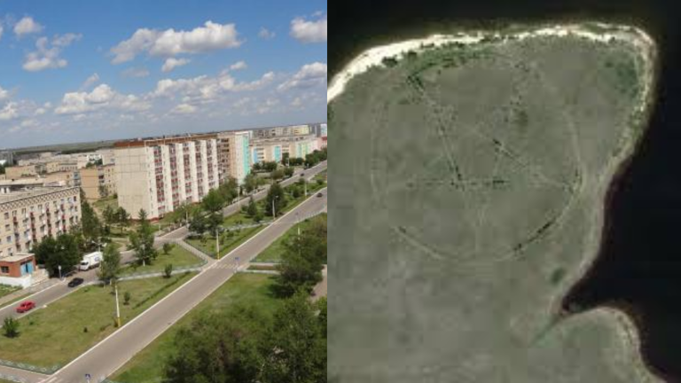 Why a 1,200-feet-wide pentagram in remote Kazakhstan has haunted the ...