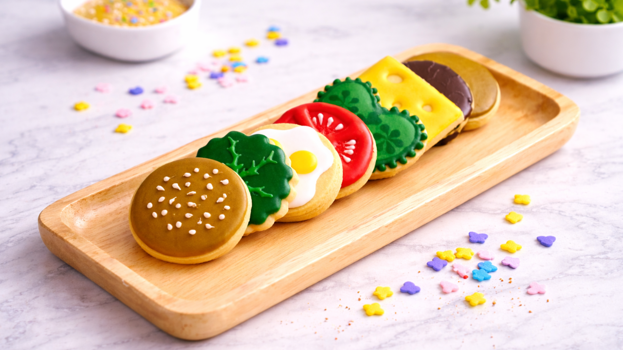 How to make burger style cookies