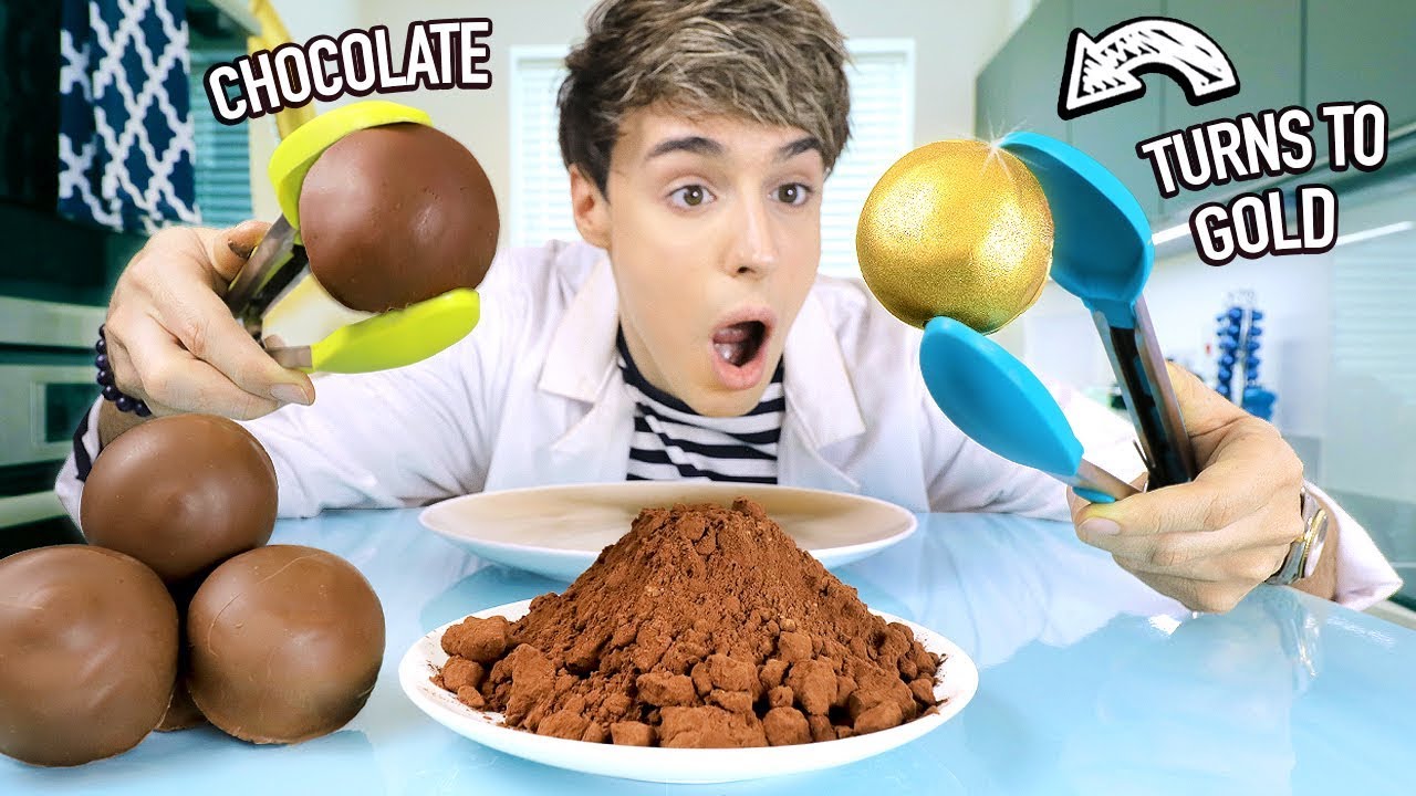 Testing viral school science experiments using everyday food items