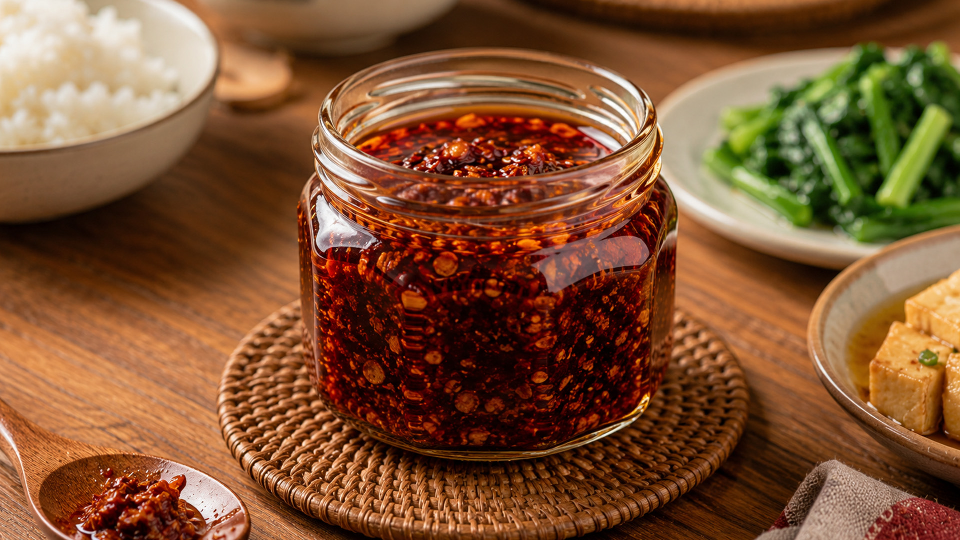 The aromatic base behind chili garlic oil