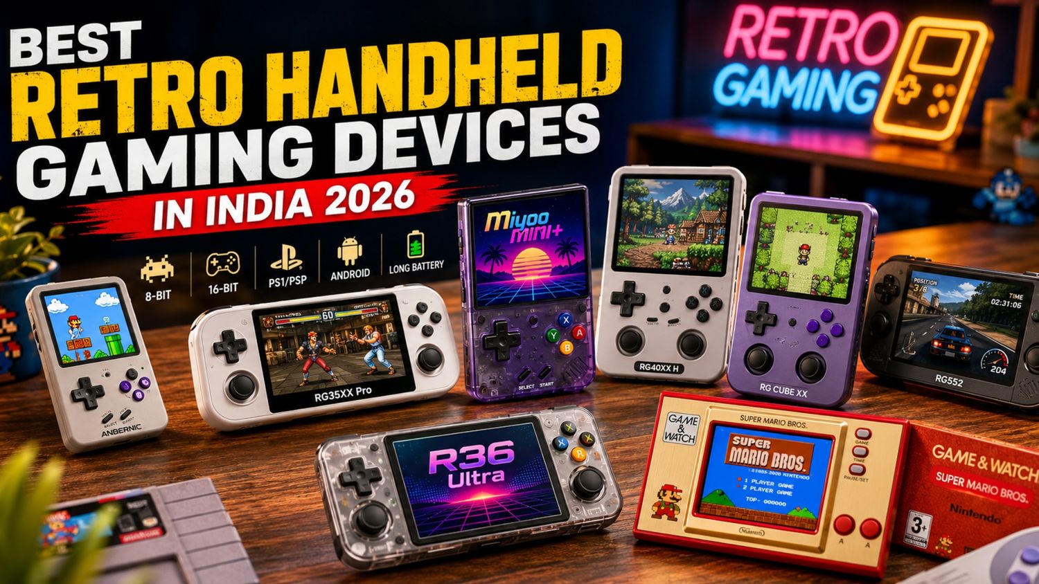 Best retro handheld gaming devices in India: Nine picks for every budget