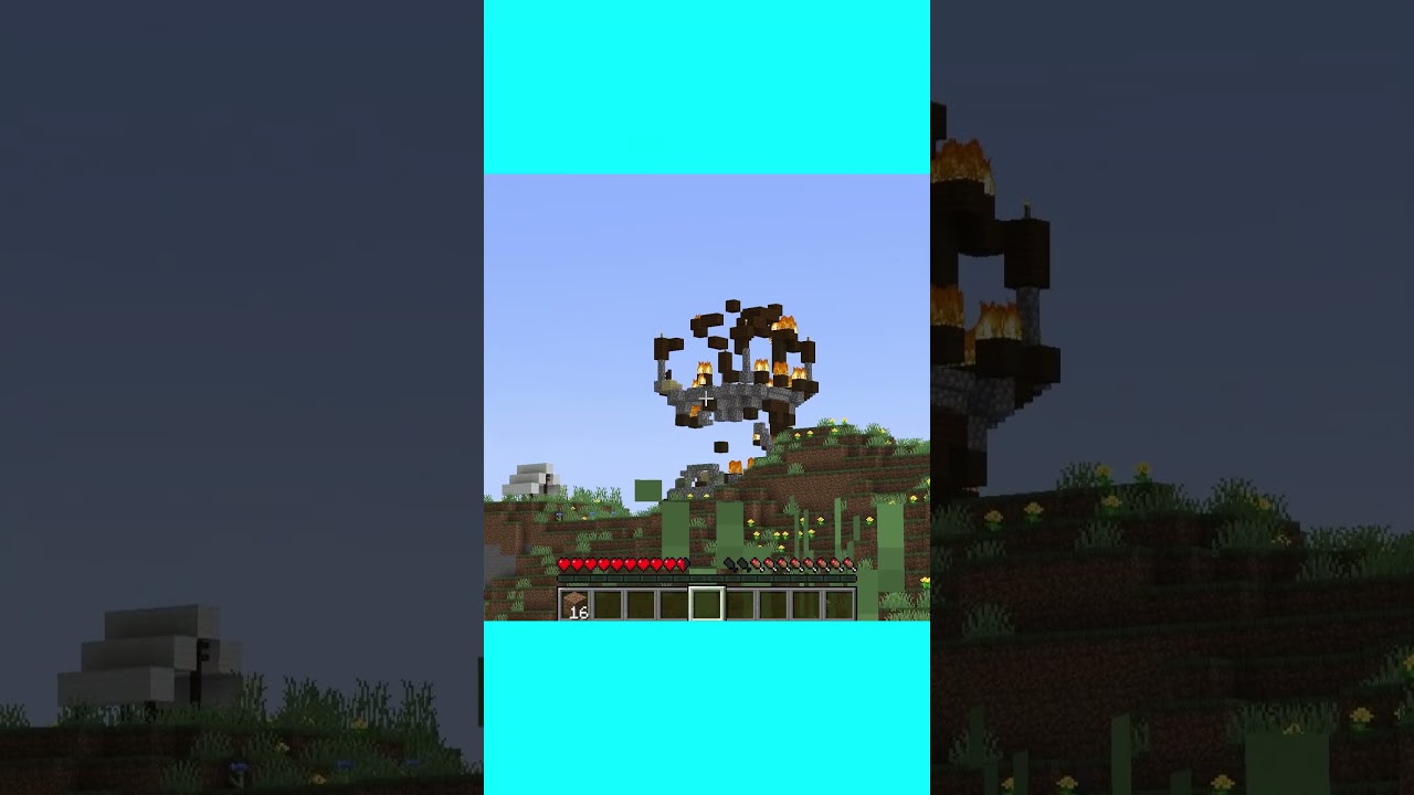 Surviving in a world where the sun is deadly in Minecraft